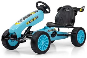 Dětská šlapací motokára Go-kart Milly Mally Rocket tyrkysová Barva: modrá