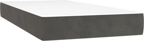 Box spring postel s matrací tmavě šedý 120x190 cm samet 3269856