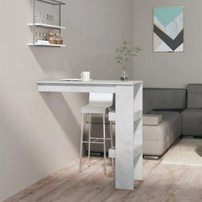 Nástěnný barový stolek betonově šedý 102 x 45 x 103,5 cm