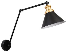 Černé kovové nástěnné svítidlo Fundo – Candellux Lighting