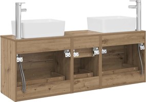 Sada koupelnových skříněk 3 ks Dub artisan 53 x 34,5 x 63 cm 3405866