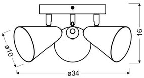 Bodové svítidlo AMOR 3xE14/40W/230V růžová