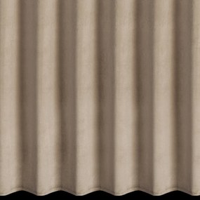 ZATEMŇOVACÍ ZÁVĚS NA KROUŽCÍCH MELANIE 140X260 CM TMAVĚBÉŽOVÁ