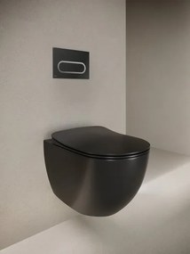Ravak WC tlačítko Chrome černé - X01797