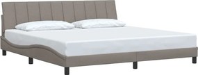 Rám postele bez matrace Hanko taupe 200 x 200 cm textil 3310416