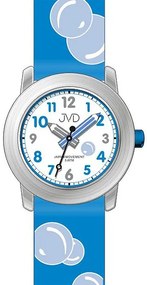 Dětské modré čitelné hodinky JVD J7164.1 s bublinami