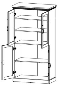 Obývací stěna Royal r | sestava A | borovice nordická