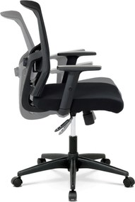 Ergonomická kancelářská židle VALERIO - černá síťovina