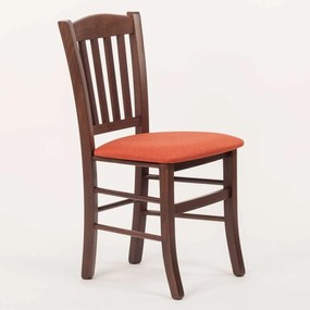 Stima Židle VENETA s čalouněným sedákem Odstín: Třešeň, Látky: LUX béžová 25