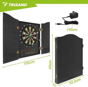 Elektronický terč na šipky Trizand - kompletní sada pro všechny hráče šipek
