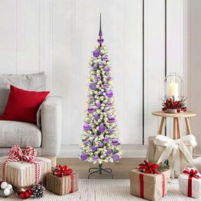 Umělý vánoční stromeček Bílá 120 cm PVC, kov a plast 3396087