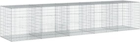 Gabionový koš s víkem 500 x 100 x 100 cm pozinkované železo 3295198