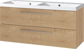 Mereo Mereo, Bino, koupelnová skříňka s umyvadlem z litého mramoru 121 cm, CN623M