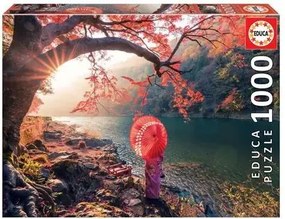 EDUCA Puzzle Východ slunce u řeky Katsury - Japonsko / 1000 dílků / od