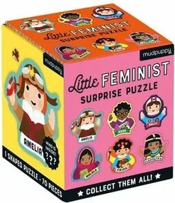 Mudpuppy Puzzle s překvapením Feminist / 70 dílků / od 6 let