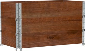 Zahradní truhlík hnědý 100 x 50 cm masivní borové dřevo 3295430