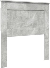Rám postele s čelo Betonově šedá 100 x 200 cm Kompozitní dřevo 3410353