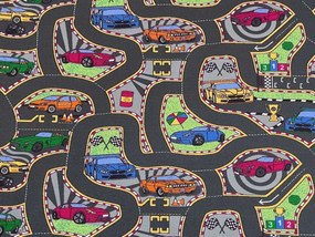 Vopi | Dětský koberec Grand Prix - 95 x 200 cm