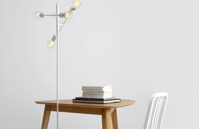 Nordic Design Bílá kovová stojací lampa Dogi 4