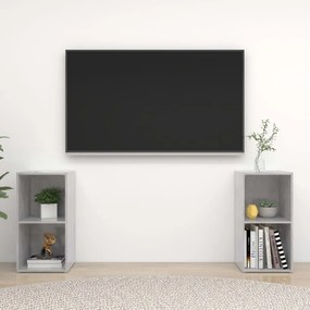TV skříňky 2 ks betonově šedé 72x35x36,5 cm kompozitní dřevo 3079902