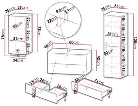 Koupelnová sestava PALOMA 1 - bílá + sifon ZDARMA