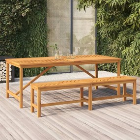 Zahradní jídelní stůl 200 x 90 x 74 cm masivní akáciové dřevo - Default Title
