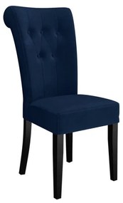 Čalouněná jídelní židle ST65 + klepadlo, Klepadlo: černá, Barva křesla: černá, Potah: Magic Velvet 2250