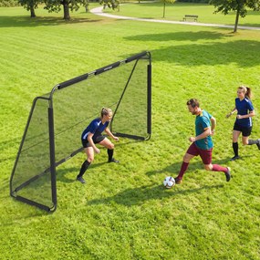 SPORTNOW Velká fotbalová branka pro zahradu 300 x 200 cm, pro děti a dospělé, venkovní branka s odolnou síťovinou a zaoblenými rohy
