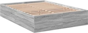Rám postele šedý sonoma 120 x 190 cm kompozitní dřevo 3281047