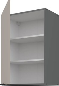 ARIA ta | horní skříňka 50 G-72 1F policová | 50 cm | ANTI FINGERPRINT povrch | antracit/béžová