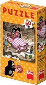 DINO Puzzle Jak Krtek uzdravil myšku (Krteček) 24x22cm set 60 dílků 6 druhů dn383067