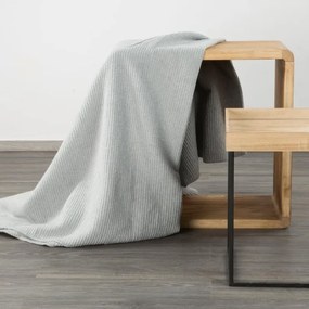 Kvalitní šedá deka s vaflovou strukturou Šířka: 180 cm | Délka: 220 cm