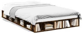 Rám postele kouřový dub 120 x 200 cm kompozitní dřevo
