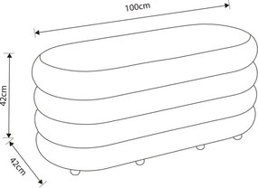 Taburetka PUFFO mocha