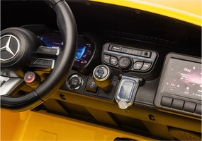 LEAN CARS Elektrické autíčko Mercedes GT63 AMG DK-GT63 24V LCD žluté