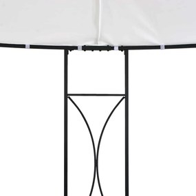 Altán 300 x 290 cm bílý kruhový 310030
