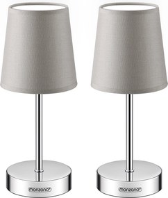 Stolní lampa Lumière sada 2 ks šedohnědý 32x13x13cm