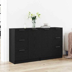 Servírovací skříň Černý dub 120 x 30 x 70 cm Kompozitní dřevo 3333072