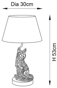 Endon 106796 - Stolní lampa FOX 1xE14/6W/230V černá/mosaz