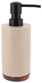 Dávkovač mýdla Vegar, béžová/s dřevěnými prvky, 200 ml