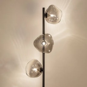 BRILAGI - Stojací lampa VULCANO 3xG9/8W/230V černá/kouřová černá
