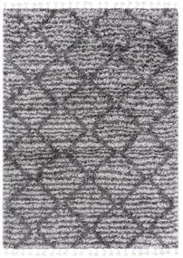 Kusový koberec shaggy Atika šedý 160x229cm