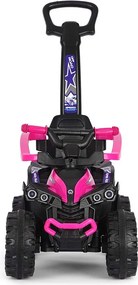 Dětské odrážedlo s vodící tyčí Milly Mally Wild 3v1 pink