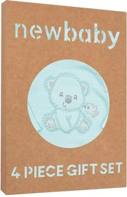 Kojenecká soupravička do porodnice New Baby Sweet Bear modrá, vel. 56 (0-3m)