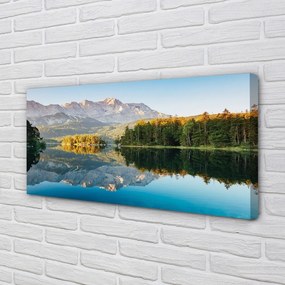 Obrazy na plátně Německo Mountain forest lake 140x70 cm