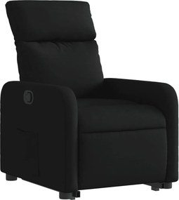 Zvedací polohovací křeslo černé textil 3206701