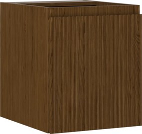 Mexen Rivel, koupelnová skříňka 40 cm, 1 dvířka, drážkovaná, ořech, 91A21-04047-1-BF86