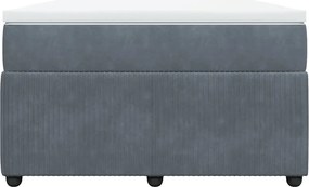 Box spring postel s matrací tmavě šedá 120 x 200 cm samet 3285633