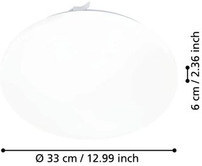 Bílé LED stropní svítidlo FRANIA – EGLO
