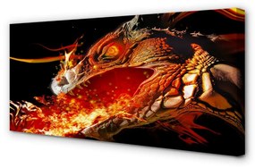 Obrazy na plátně Ohnivého draka 140x70 cm